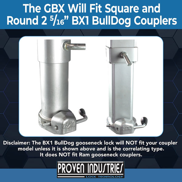 GBX Bulldog Gooseneck Coupler Lock ( BX1 Style Only) – Proven Industries